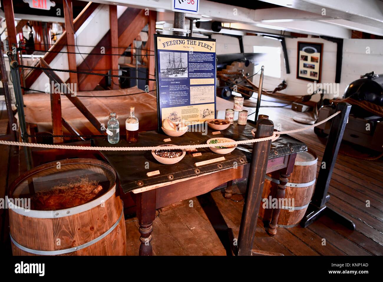 Historic USS Constellation navy ship, Baltimore, MD, USA Stock Photo ...