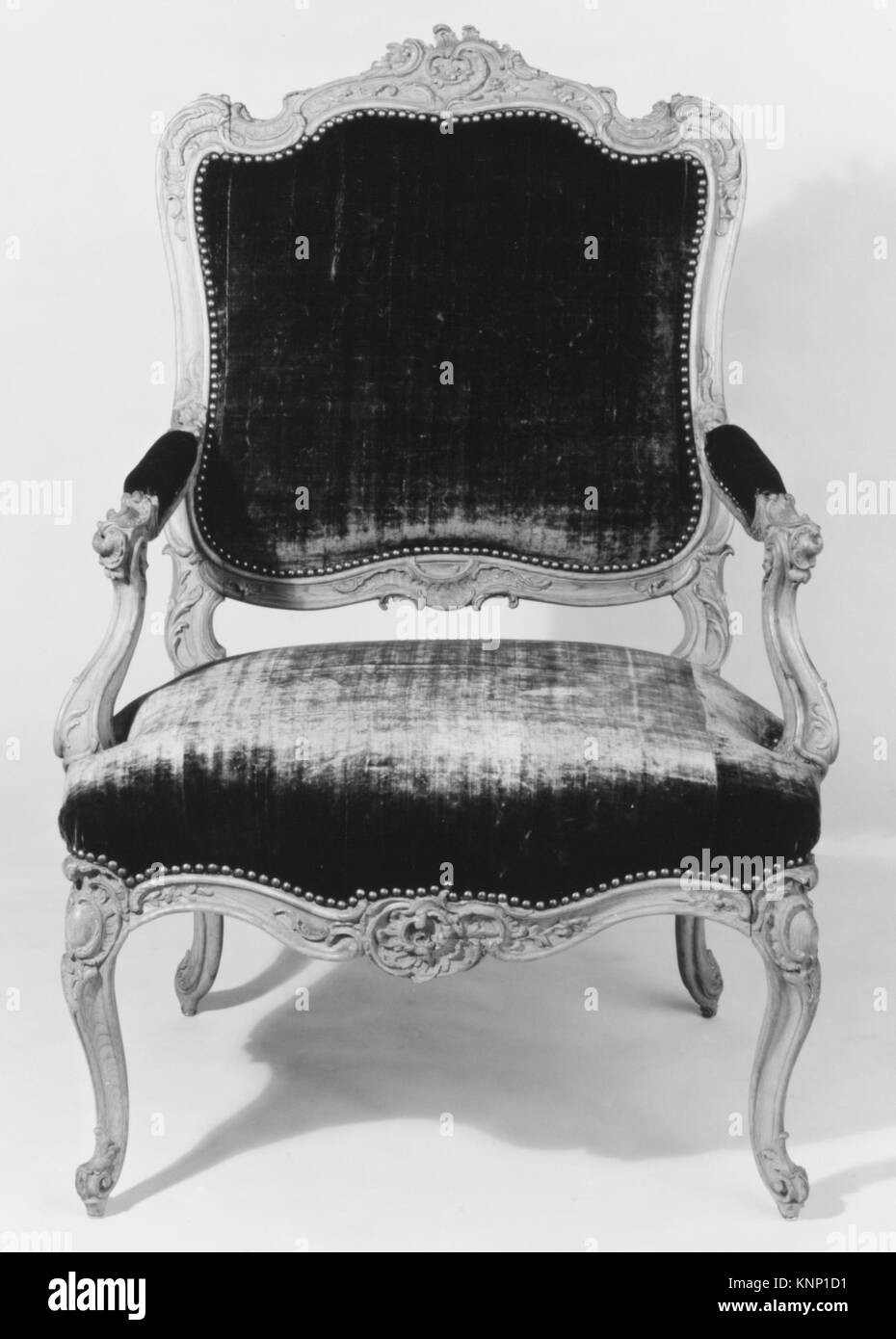 This armchair, part of a pair in the MET collection, represents 19th ...