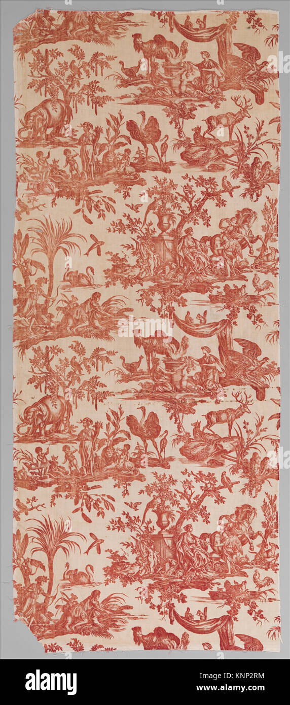 An illustrated map titled 'Four Parts of the World' from The Met ...