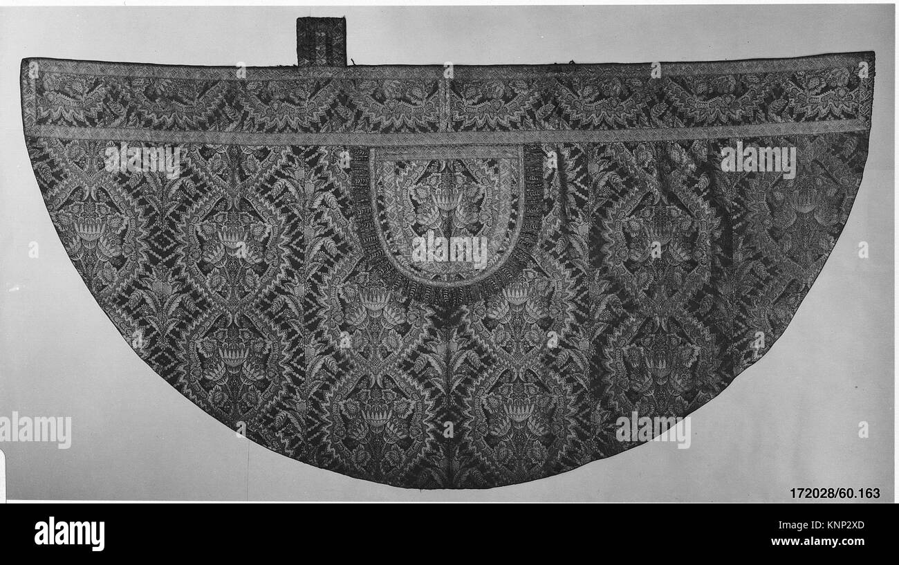 A historic book illustration showing an ancient cope design, preserved ...