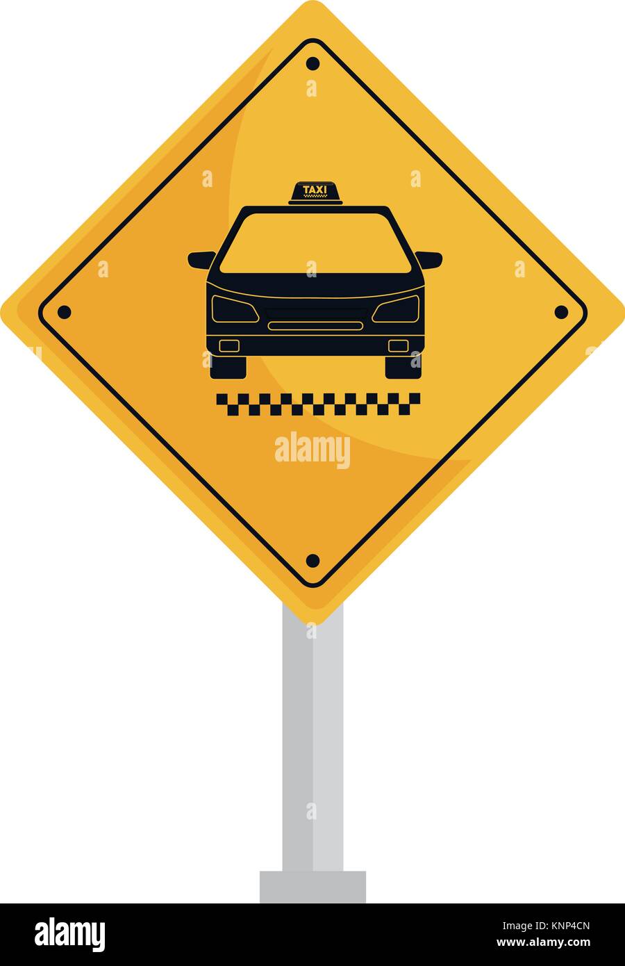 taxi stop traffic signal vector illustration design Stock Vector Image ...