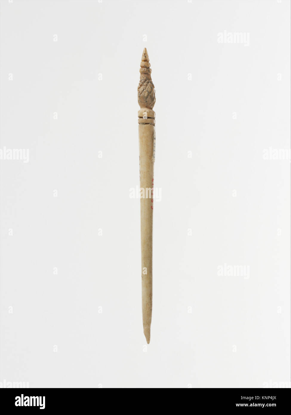 This MET bone hairpin (DP121085, 244083) is an ancient artifact used ...