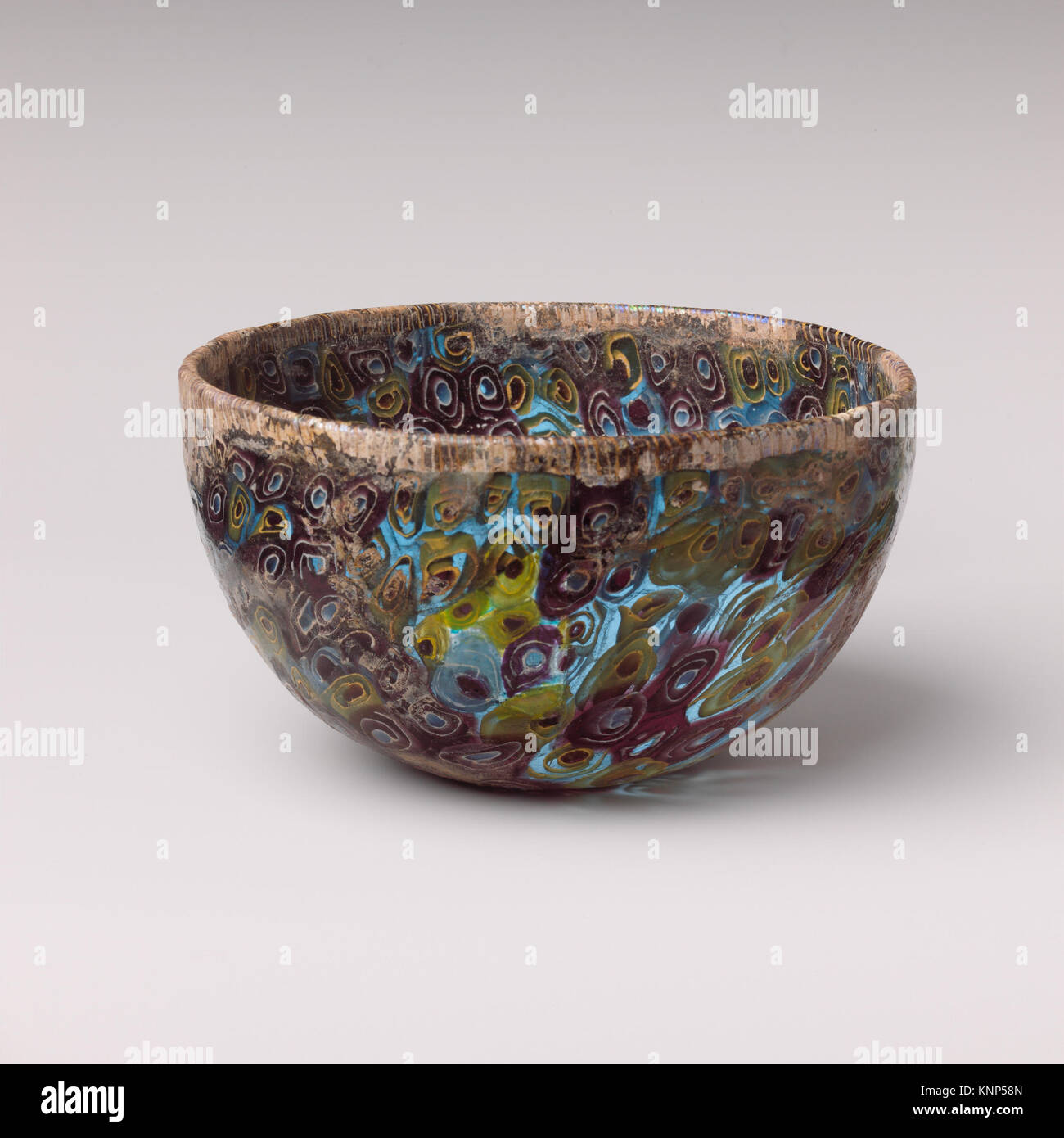 Glass hemispherical mosaic bowl MET DP105837 245192 Stock Photo - Alamy