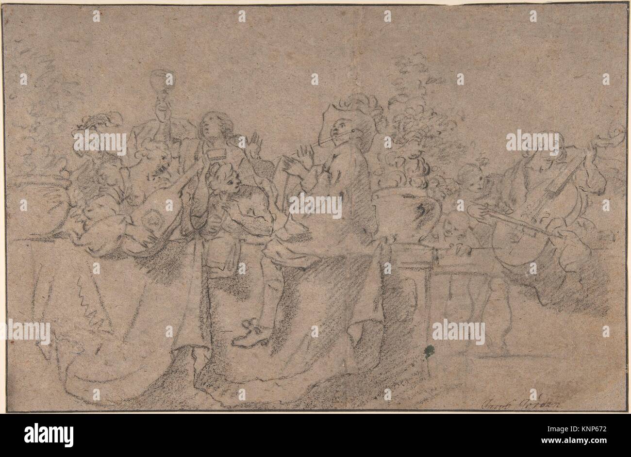 Recto: The Concert. Artist: Attributed to Johann Liss (German ...