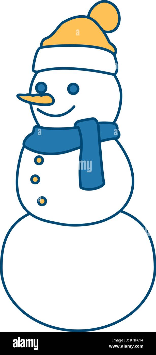 Snowman winter cartoon Stock Vector Image & Art - Alamy