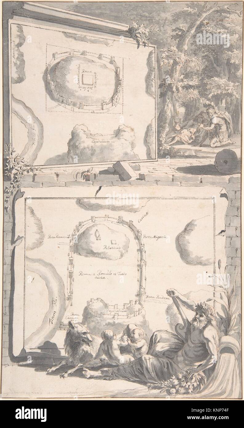 Ancient map of city of rome hi-res stock photography and images - Alamy