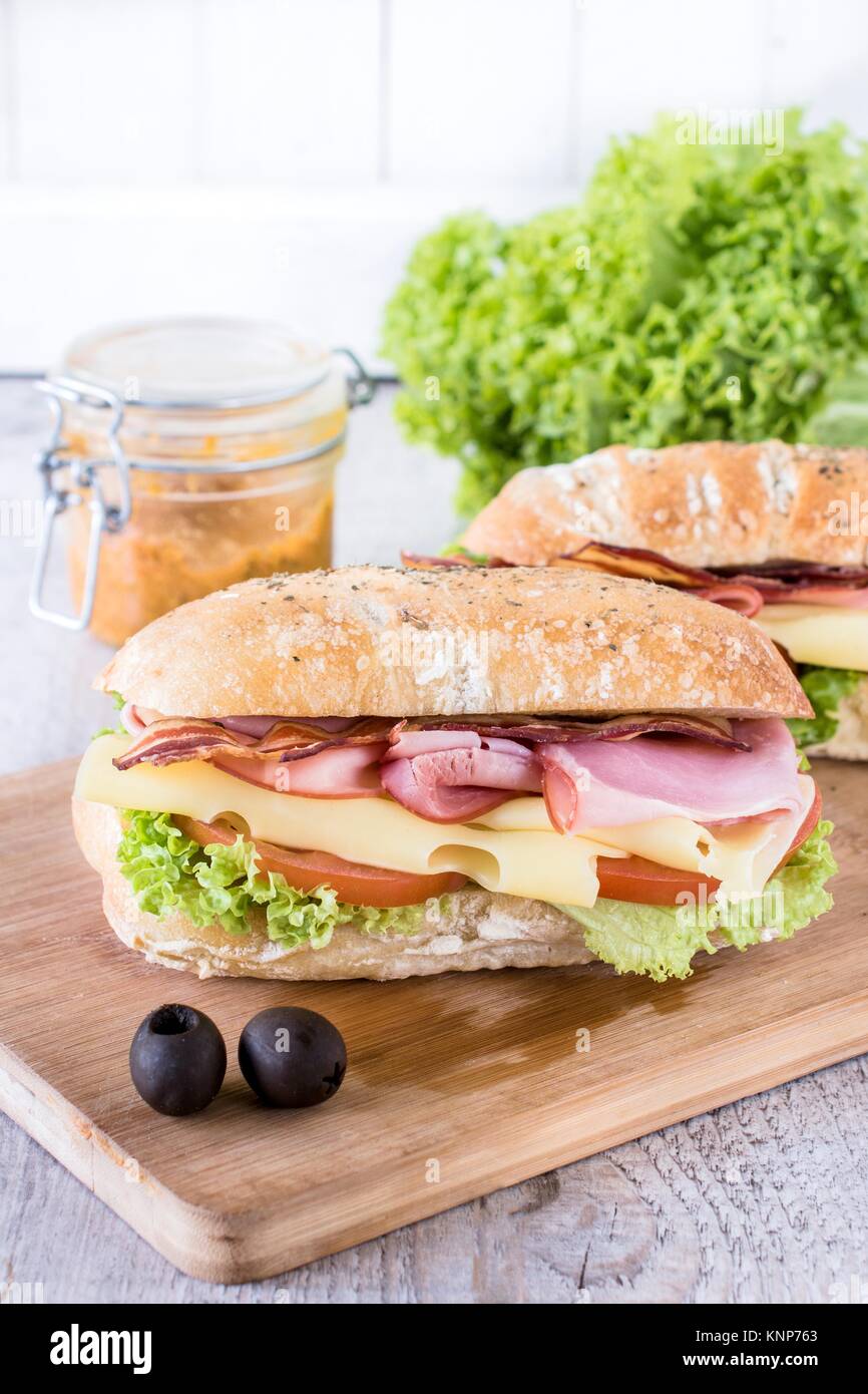 Popular ciabatta sandwich cheese hi-res stock photography and images ...