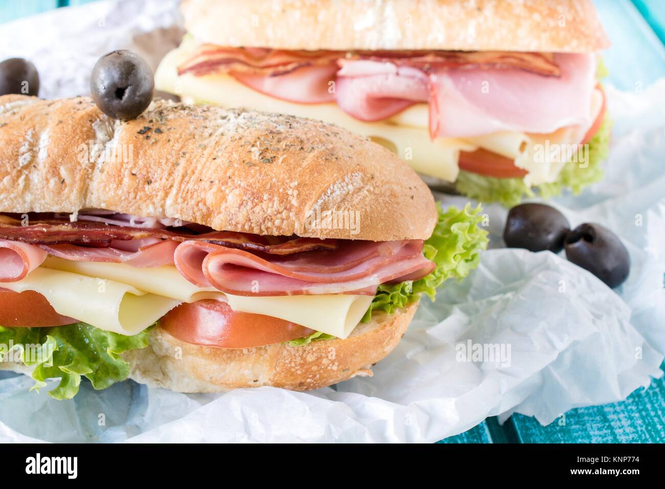 Close up to sandwich Stock Photo - Alamy