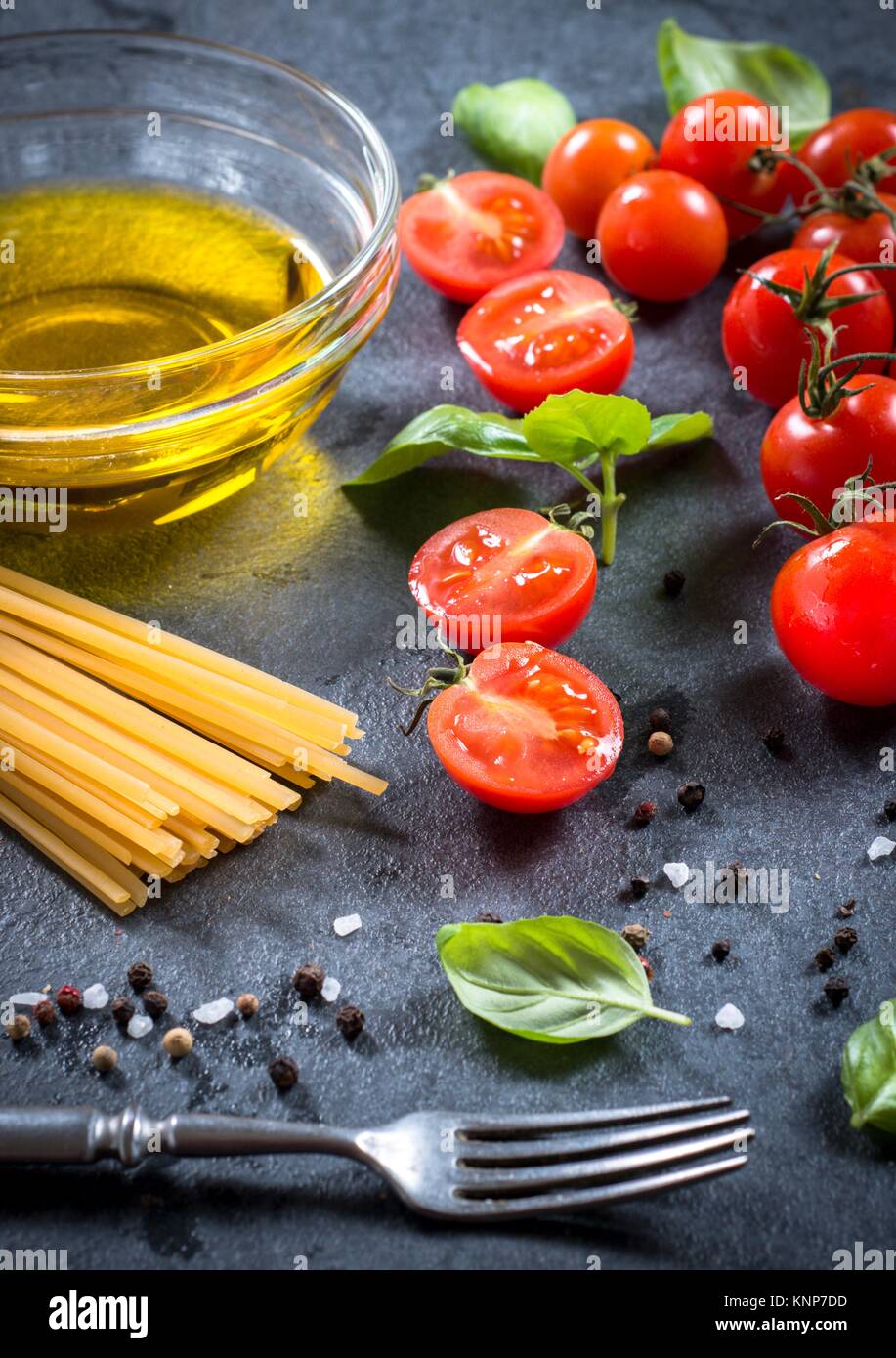 Fresh food ingredients Stock Photo - Alamy