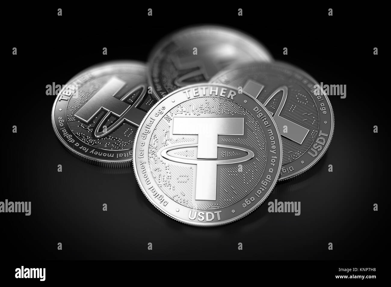 Tether coins hi-res stock photography and images - Alamy
