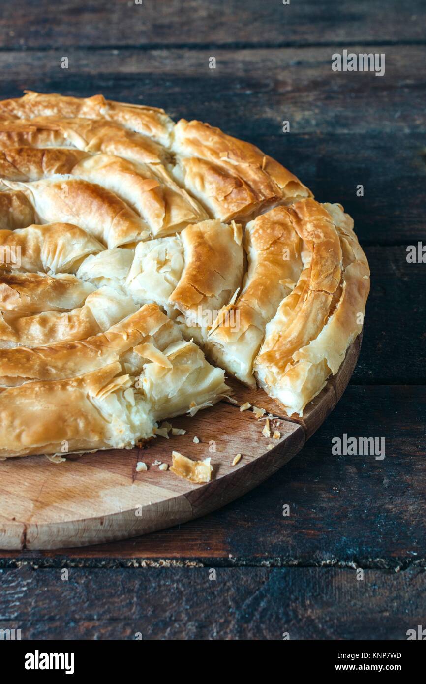 Homemade cheese pie Stock Photo - Alamy