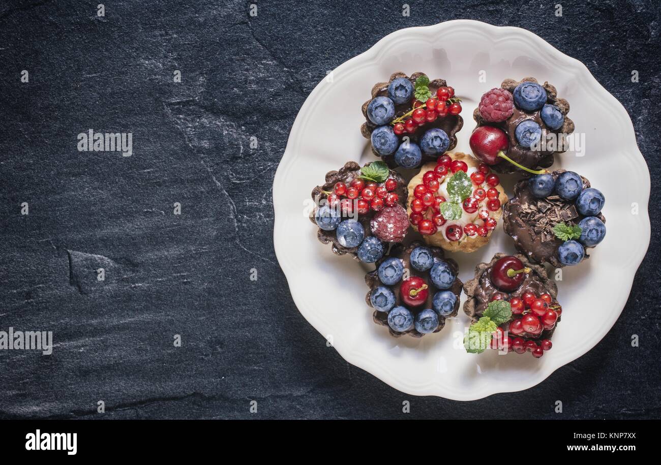 Homemade mini tarts Stock Photo - Alamy