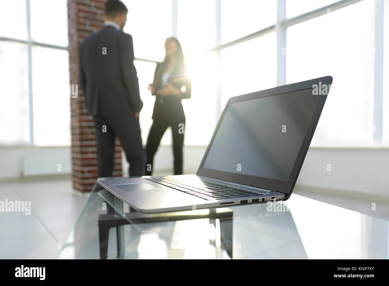 workspace table works in the office with a computer Stock Photo - Alamy