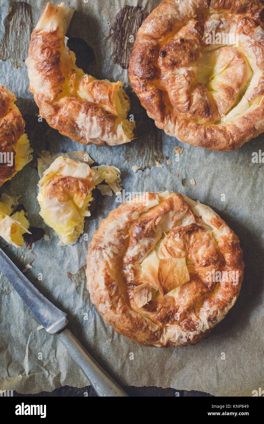 Mini cheese pies Stock Photo - Alamy
