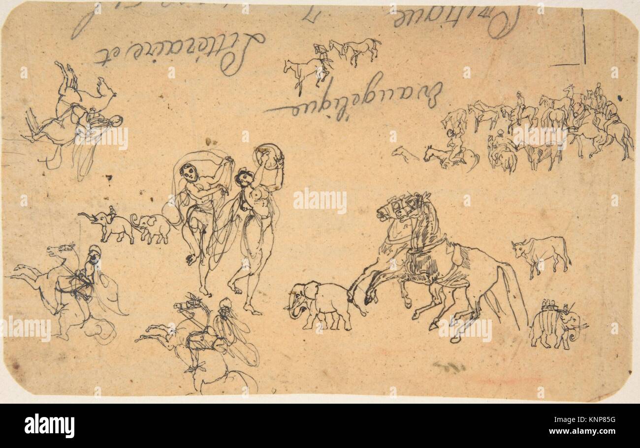 Various Studies. Artist: Rodolphe Bresdin (French, Montrelais 1822-1885 ...