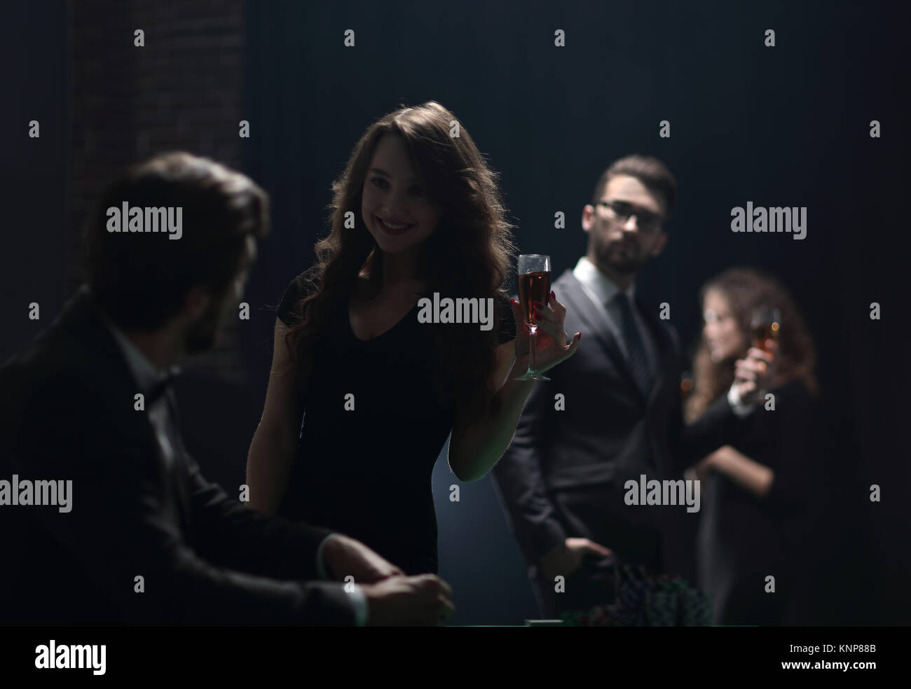 successful young people spend the evening in a nightclub Stock Photo ...