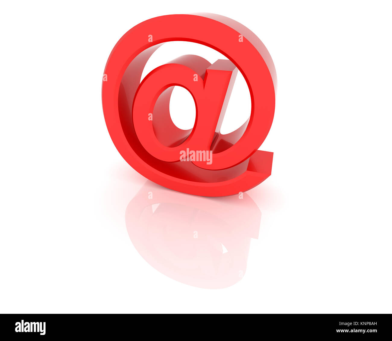3D rendering of e-mail sign Stock Photo - Alamy