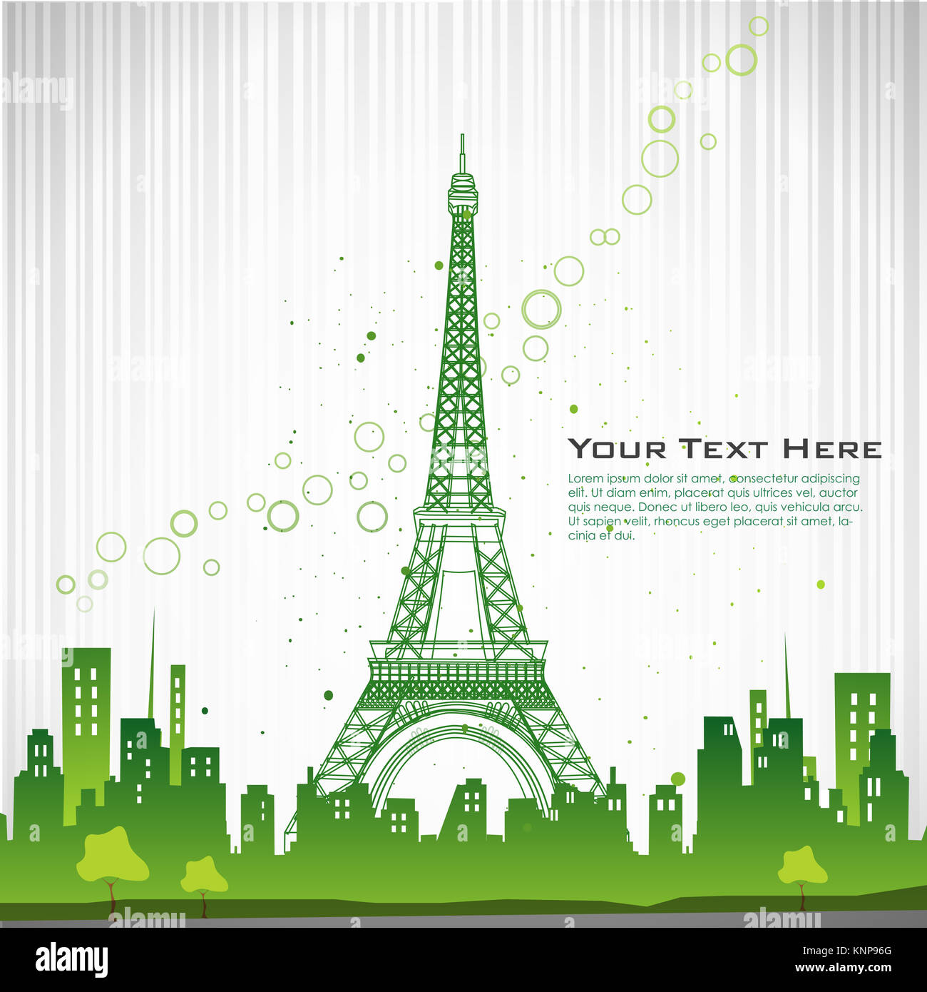 illustration of eiffel tower Stock Photo - Alamy