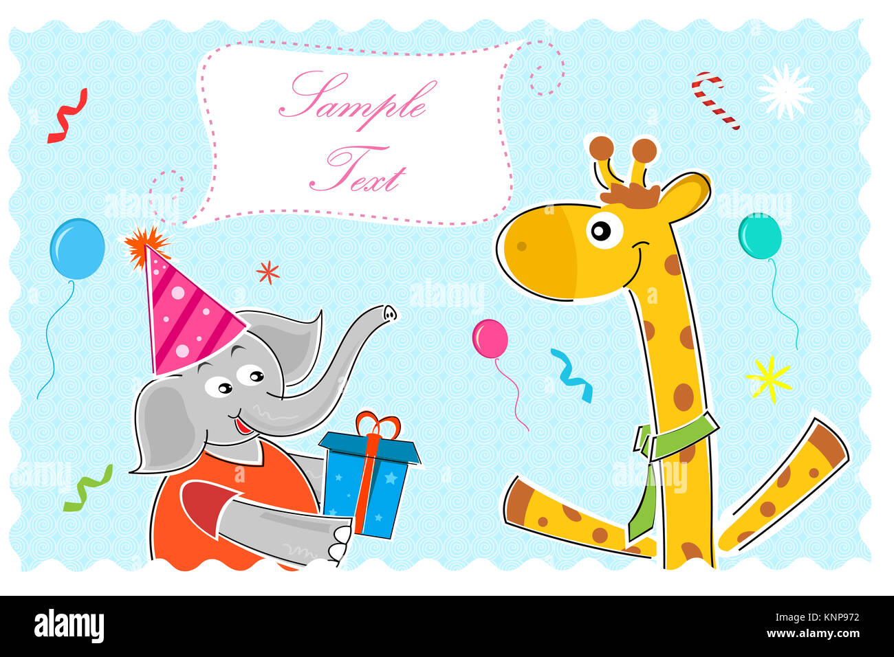Giraffe Happy Birthday