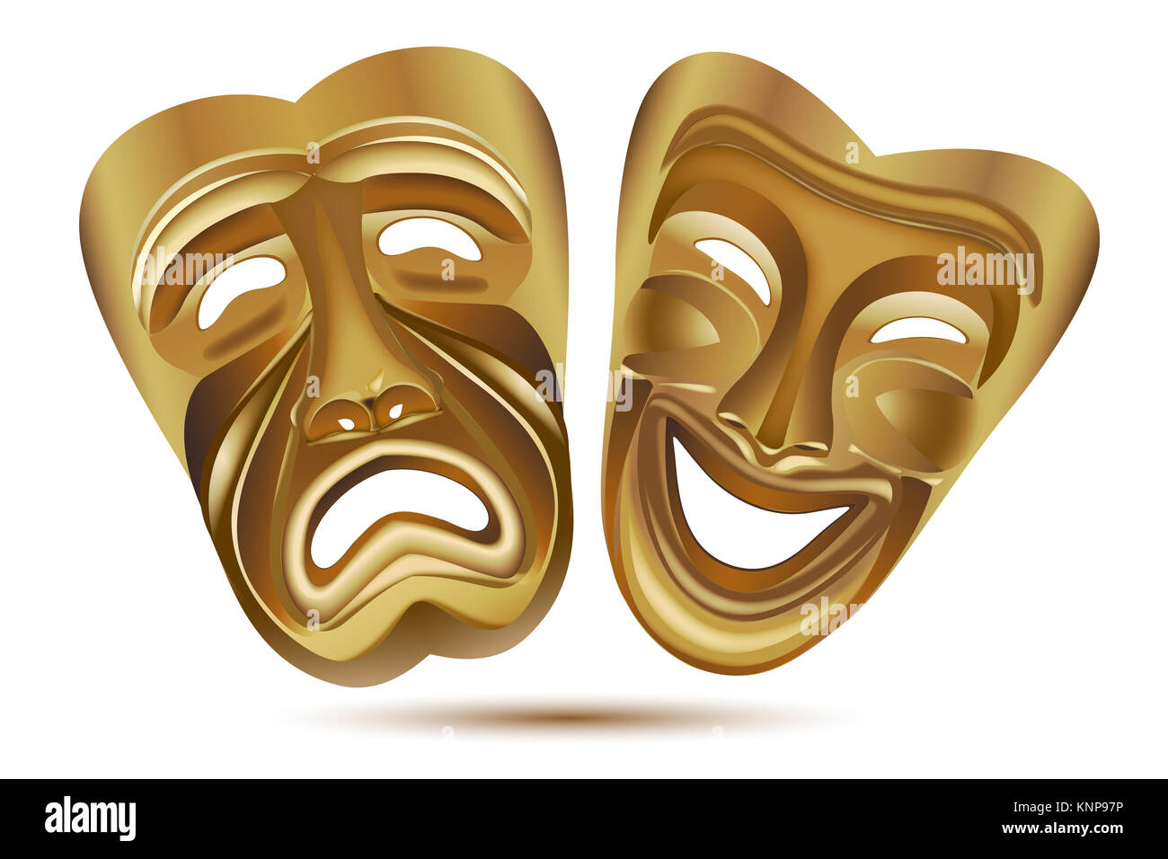 Happy And Sad Drama Faces