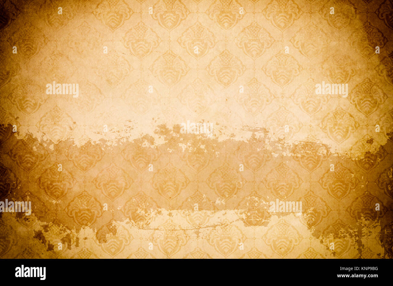 Grunge paper background with decorative old-fashioned patterns. Old ...