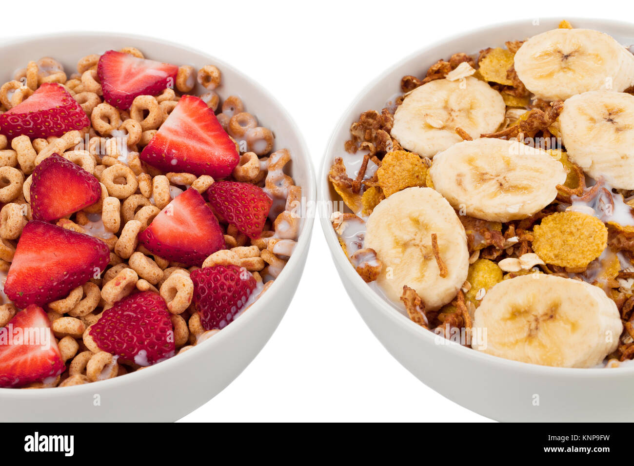 cereals with fruit toppings Stock Photo - Alamy