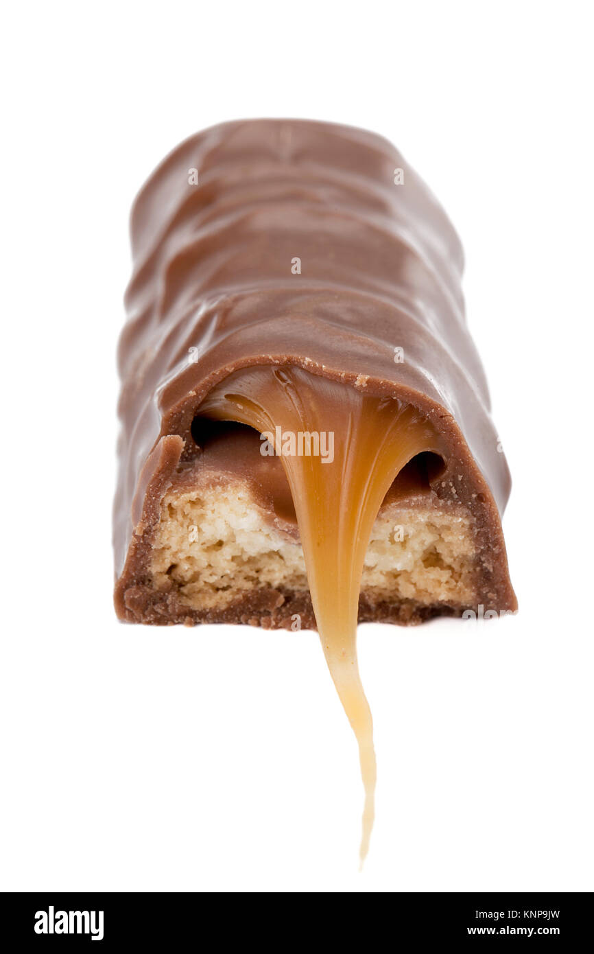 chocolate bar with caramel Stock Photo - Alamy