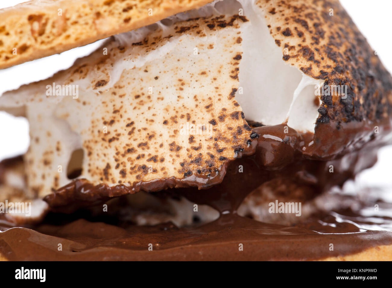 close up image of smores sandwich Stock Photo - Alamy