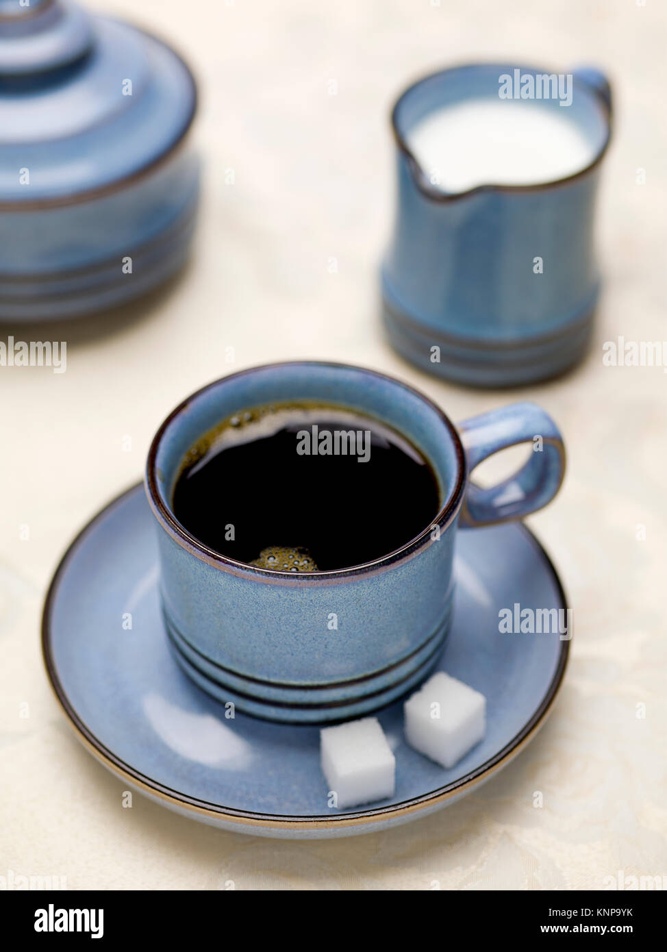coffee cup place setting Stock Photo - Alamy