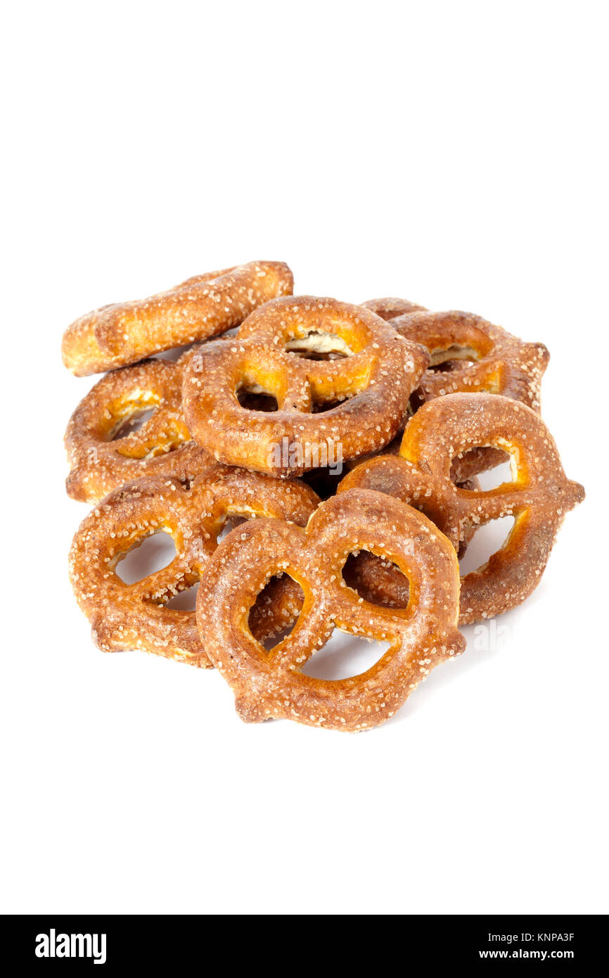 crunchy knot shape pretzel Stock Photo - Alamy