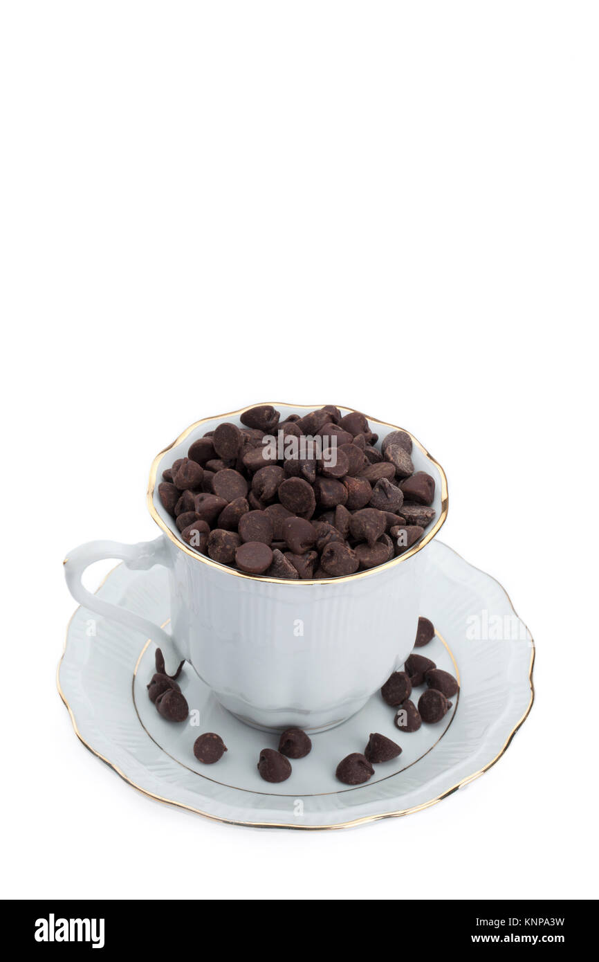 cup of chocolate chips Stock Photo - Alamy