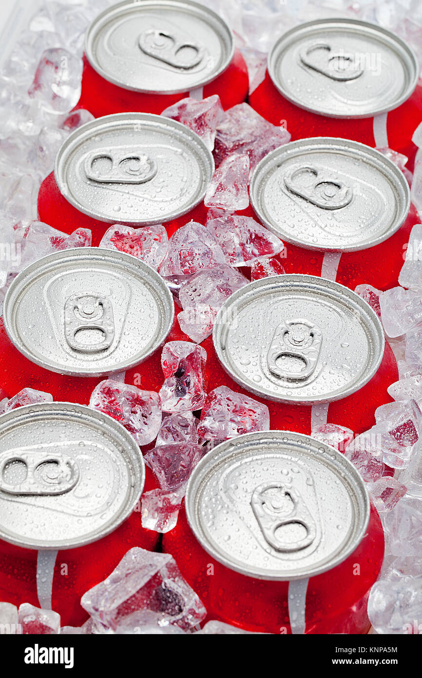 eight pop cans Stock Photo - Alamy