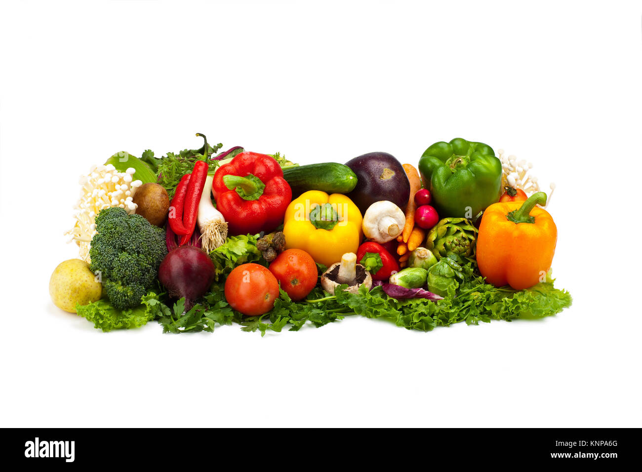 Fresh and Tasty Vegetable Arrangement Stock Photo - Alamy