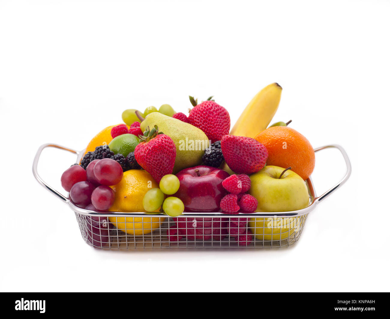 fresh fruit basket Stock Photo - Alamy