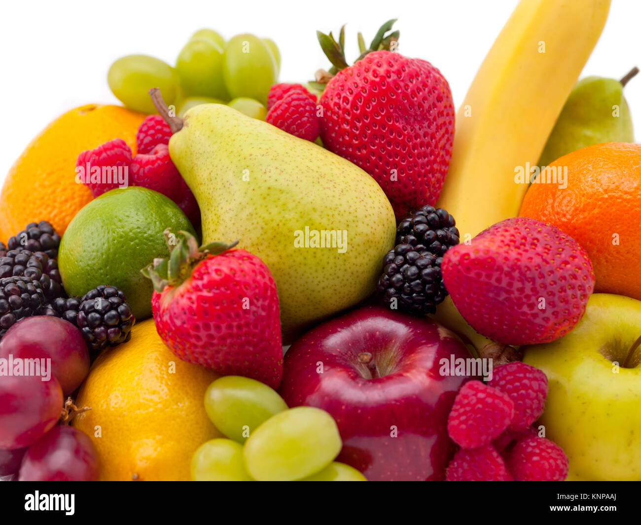 Fruit Apple Banana Grapes Berries Stock Photos & Fruit Apple Banana ...