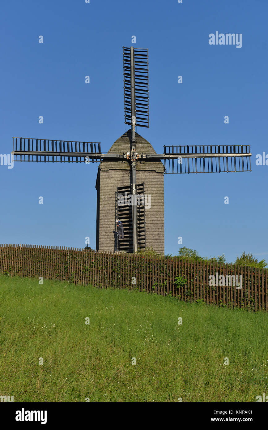 Windmill, Alt-Marzahn, Marzahn, Berlin, Germany, Windmuehle ...