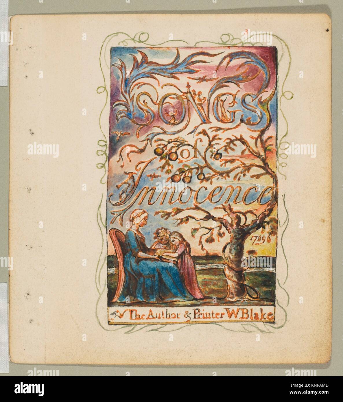 Songs of Innocence: Title Page. Artist: William Blake (British, London ...
