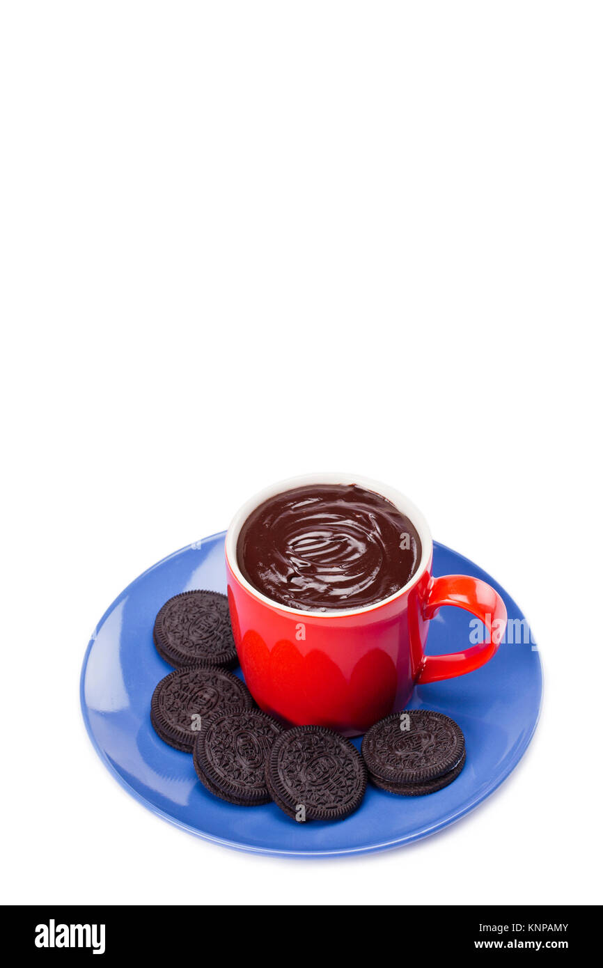 Photo cup coffee chocolate Cut Out Stock Images & Pictures - Alamy
