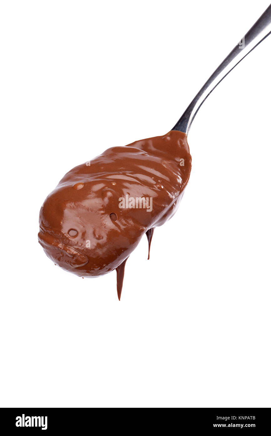 melted chocolate on a spoon Stock Photo - Alamy