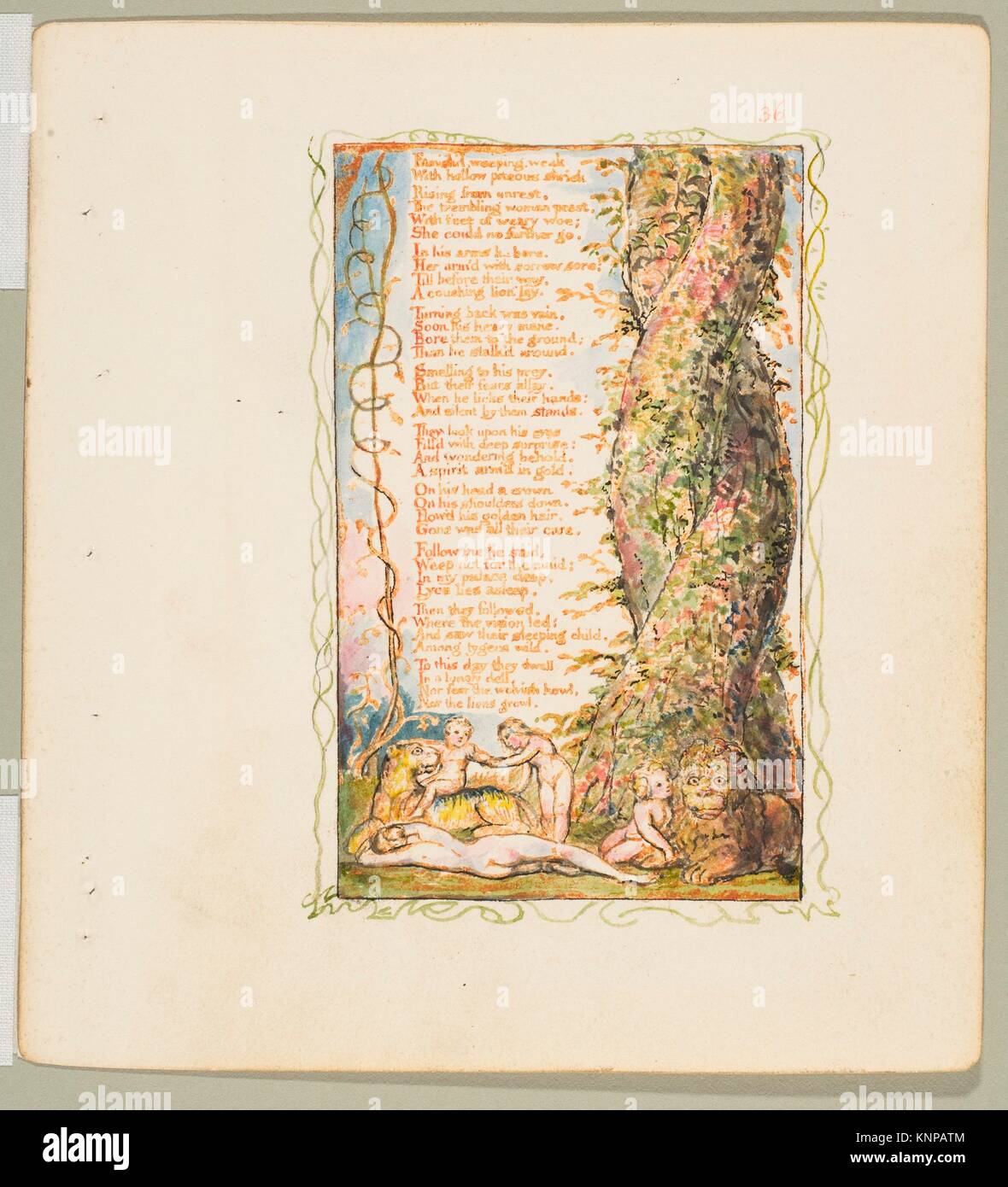 William blake songs innocence plate hi-res stock photography and images ...