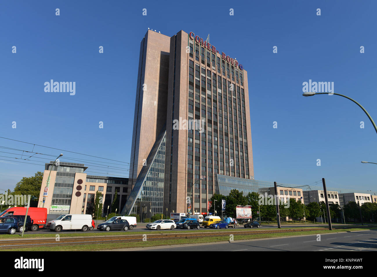 Hochaus, The pyramid, Landsberger avenue 366, Marzahn, Berlin, Germany ...