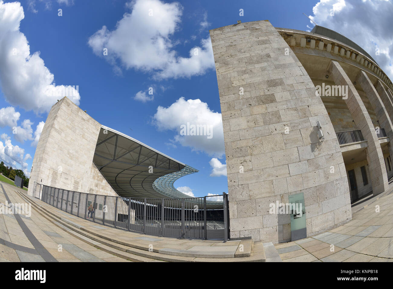 Marathon gate, Olympic stadium, Westend, Charlottenburg, Berlin ...