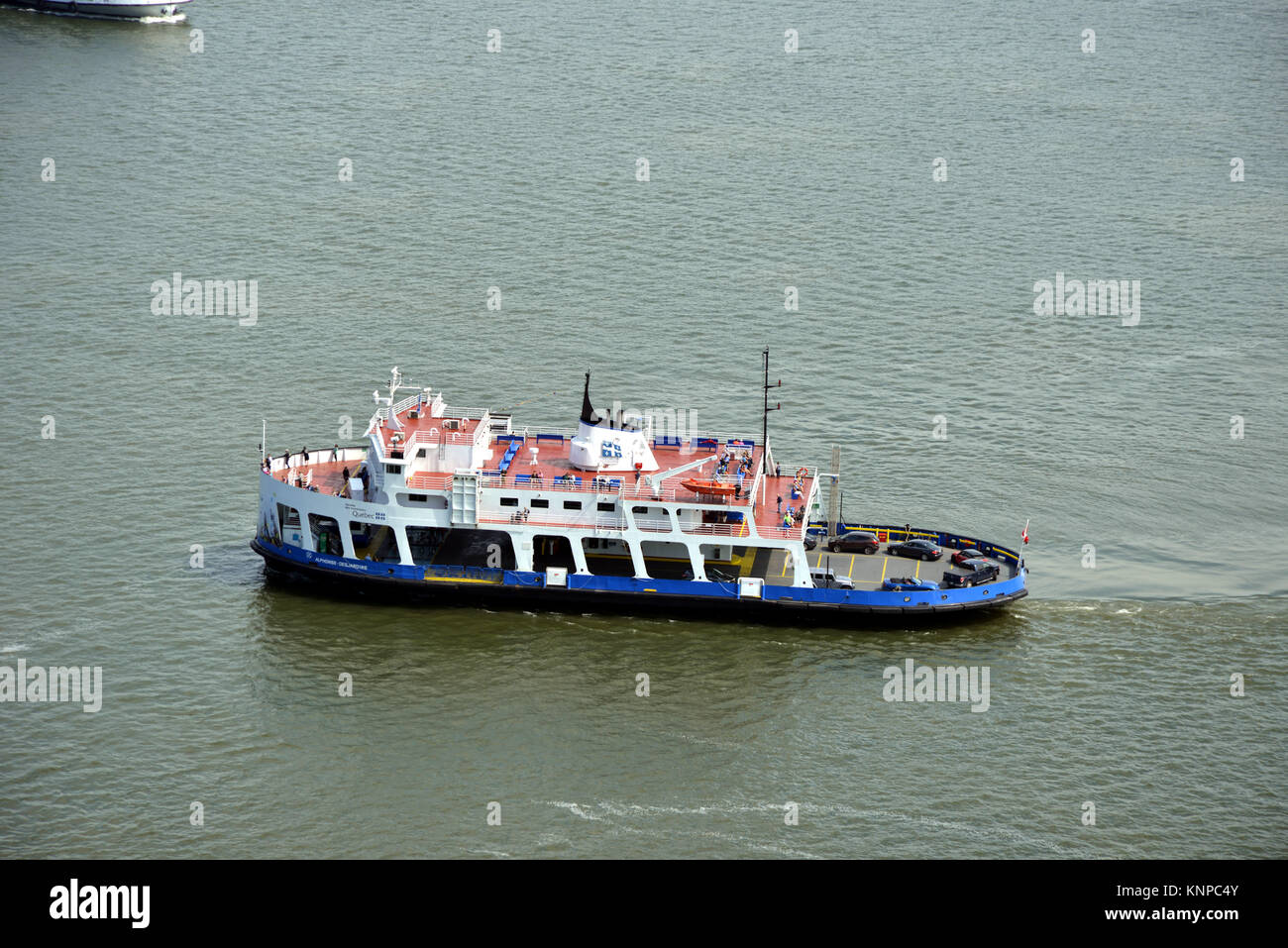 Canada, Quebec, Quebec City, Car ferry from Quebec to Levis on the east ...
