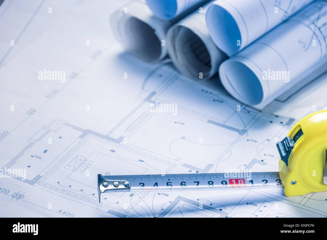 detail shot of Architectural blueprints Stock Photo - Alamy