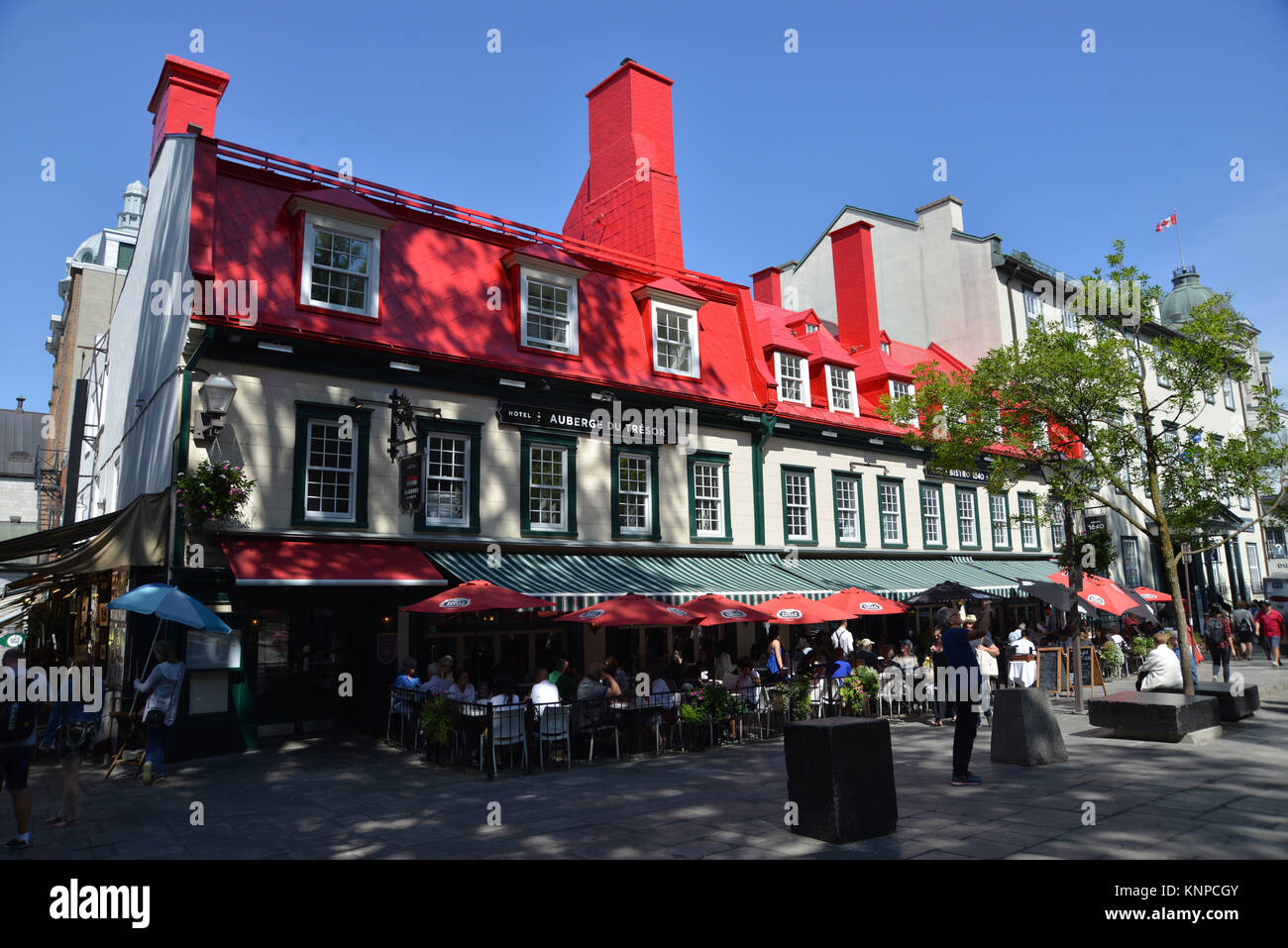 Canada, Quebec, Quebec City, Old Quebec Restaurant Stock Photo - Alamy