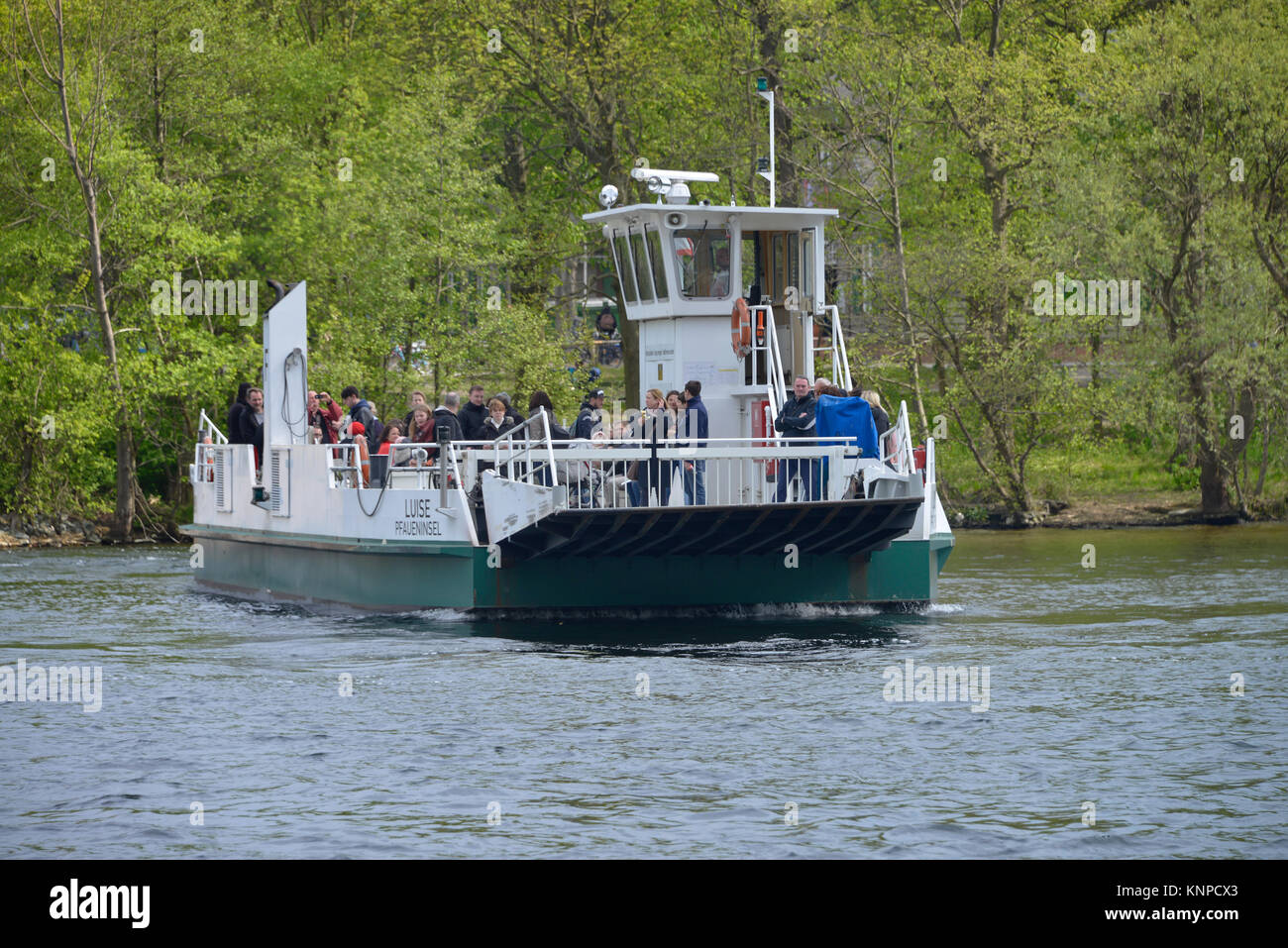 Ferry, peacock's island, Wannsee, Steglitz-Zehlendorf, Berlin, Germany ...