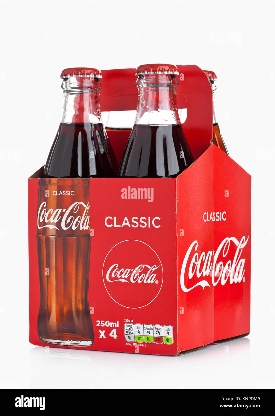 LONDON, UK -DECEMBER 07, 2017: Bottles pack of Classic Coca-Cola on ...