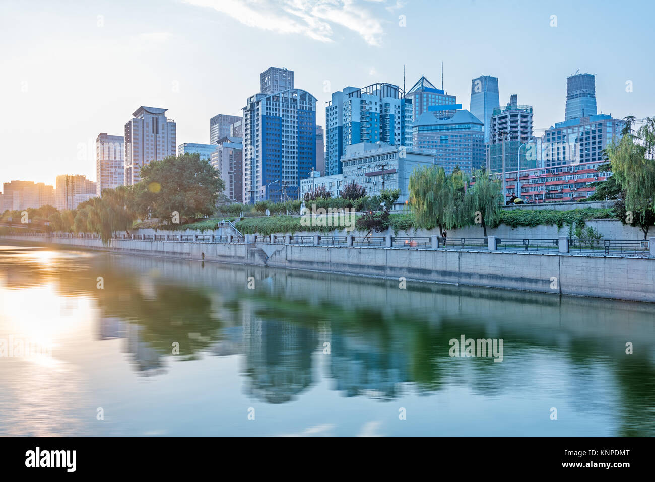Downtown City skyline along the River in China Stock Photo - Alamy