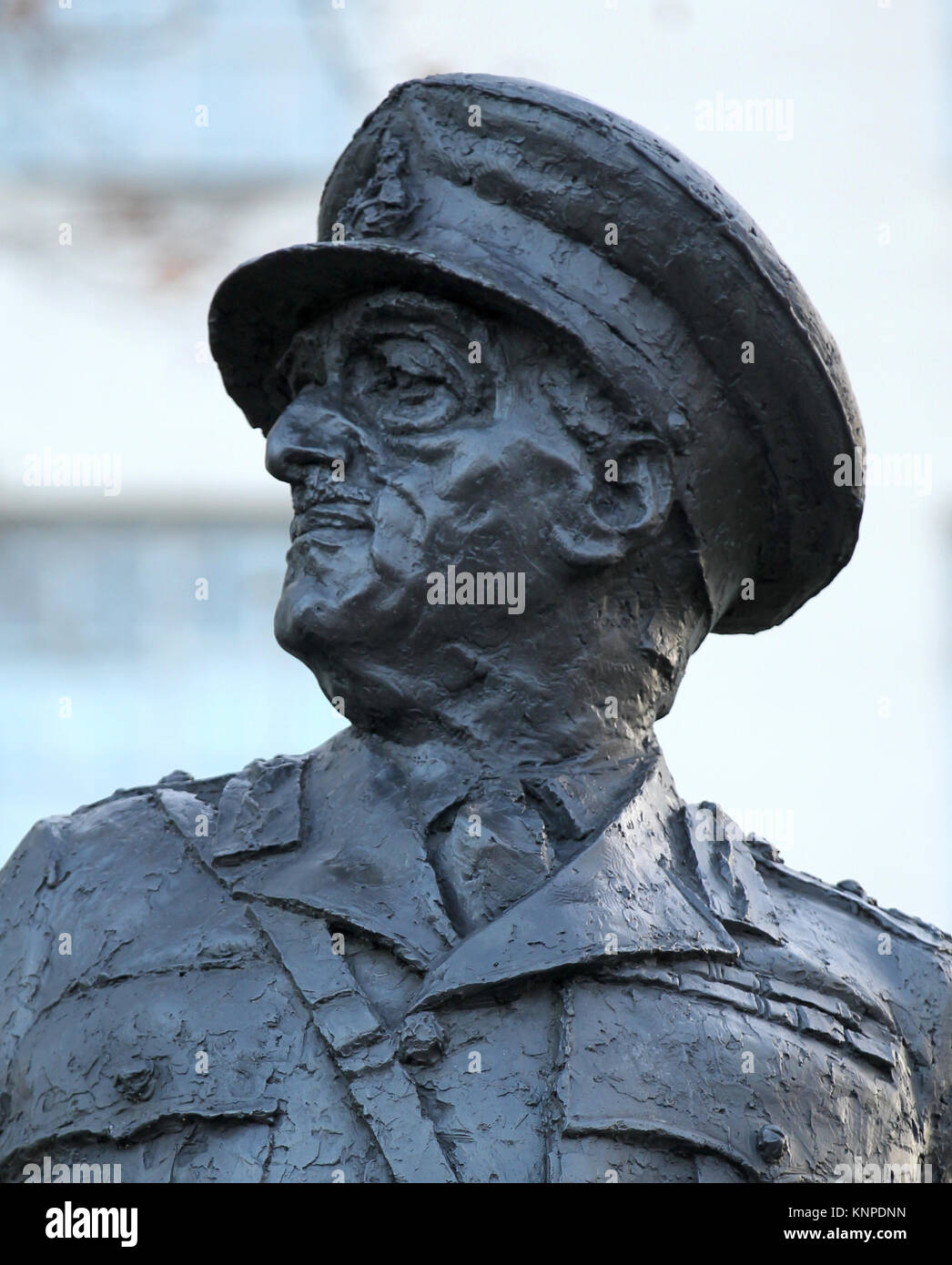 London, UK. 12th December, 2017. Statue of Field Marshal Alan Francis ...