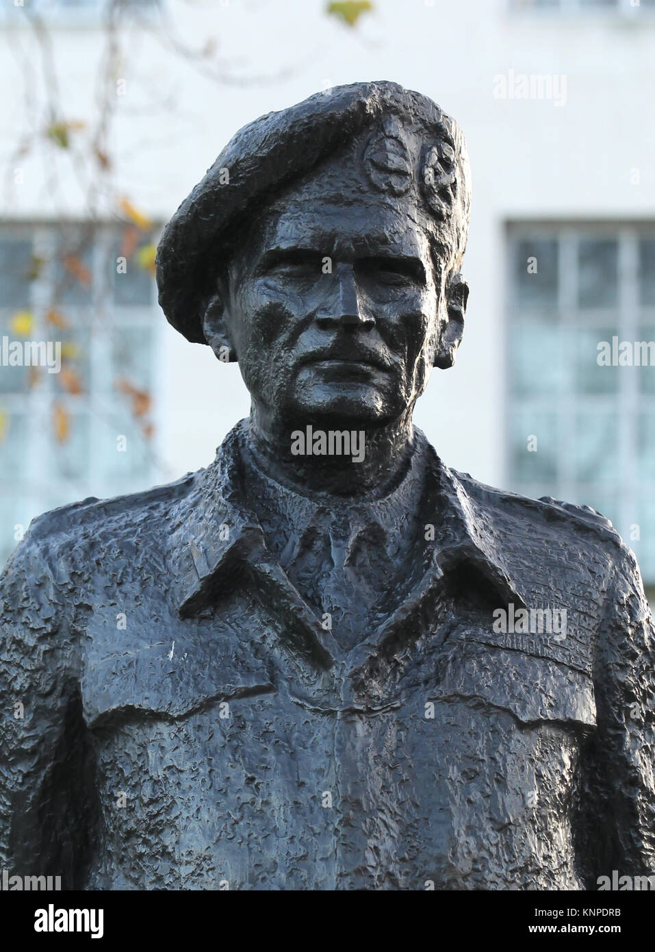 London, UK. 12th December, 2017. Statue of Field Marshal Bernard Law ...